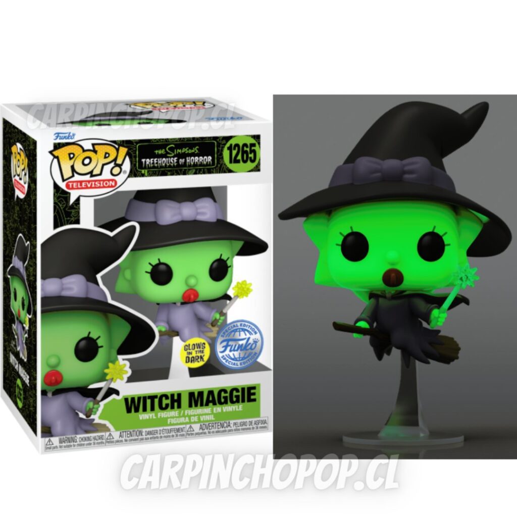 FUNKO POP TV LOS SIMPSONS - WITCH MAGGIE (GLOWS IN THE DARK) 1265 ...