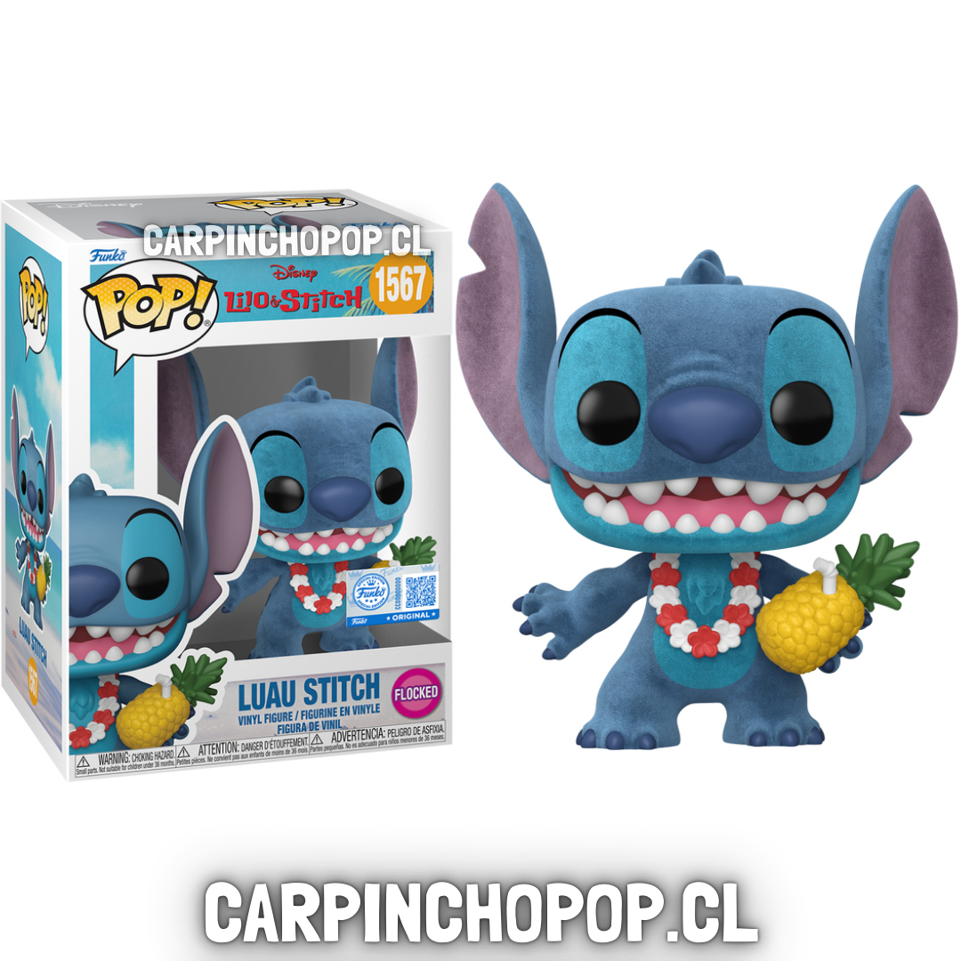FUNKO POP DISNEY LILO Y STITCH - LUAU STITCH FLOCKED 1567 EXCLUSIVO ...