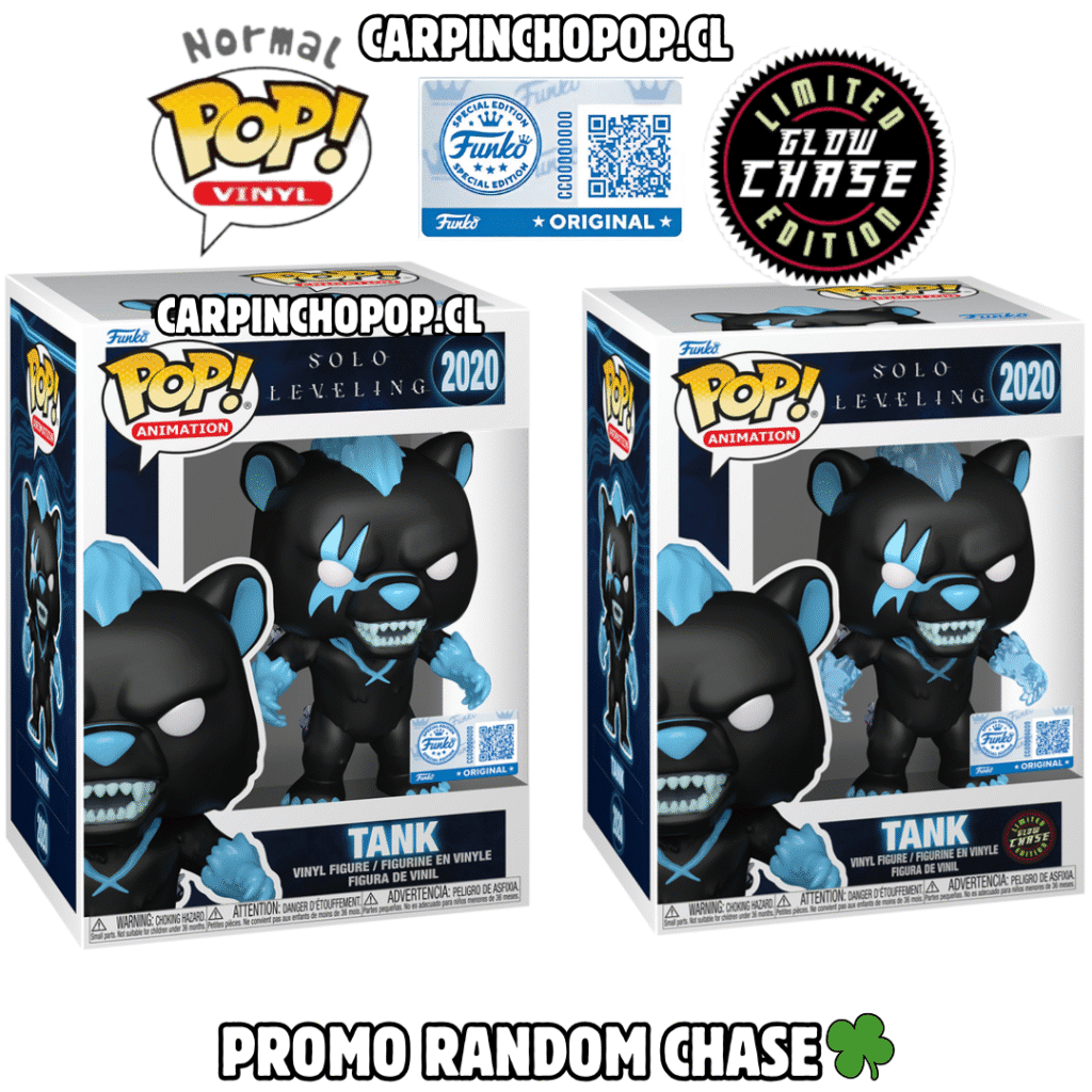 FUNKO POP SOLO LEVELING - TANK 2020 EXCLUSIVO PROMO RANDOM CHASE ...