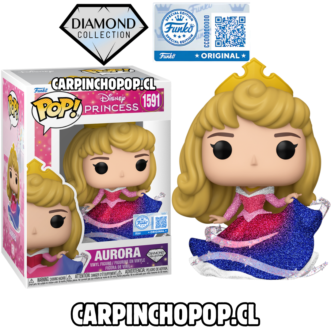 FUNKO POP DISNEY PRINCESAS LA BELLA DURMIENTE - AURORA DIAMANTE 1591 ...