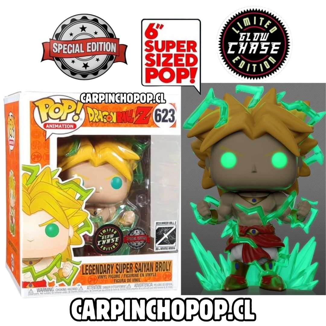 FUNKO POP DRAGON BALL Z - LEGENDARY SUPER SAIYAN BROLY LIMITED GLOW ...